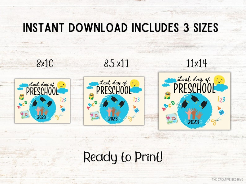 Printable Last Day of School 2023 Last Day of Preschool - Etsy