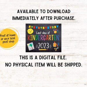 Printable Last Day of School 2023 | Last Day of Kindergarten ...