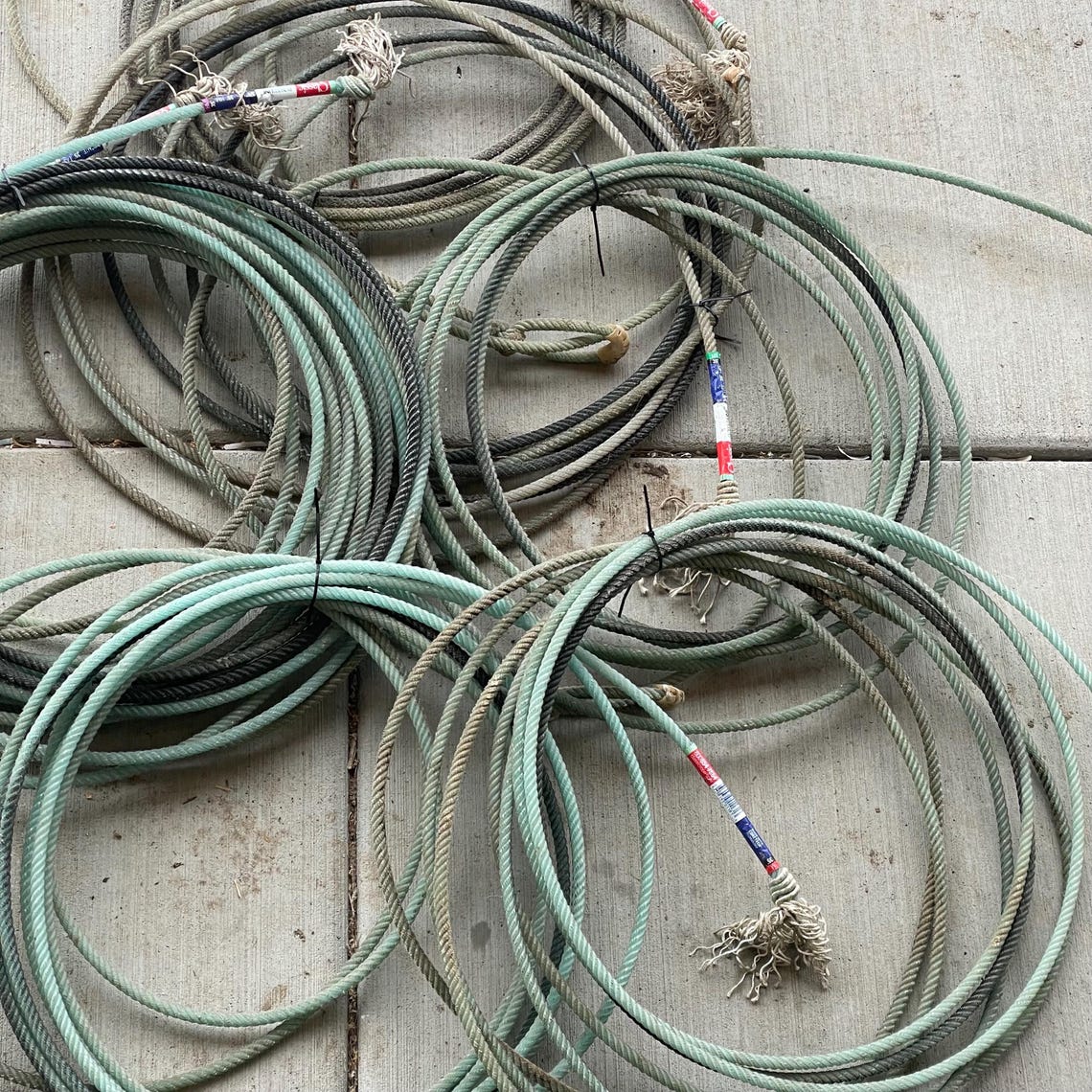 Real Used Cowboy Lariat-used Lasso Rope-western Decor-farmhouse Decor ...