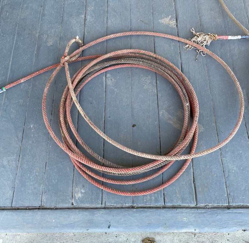 Real Used Cowboy Lariat-used Lasso Rope-western Decor-farmhouse Decor-rope Material for Crafts ...