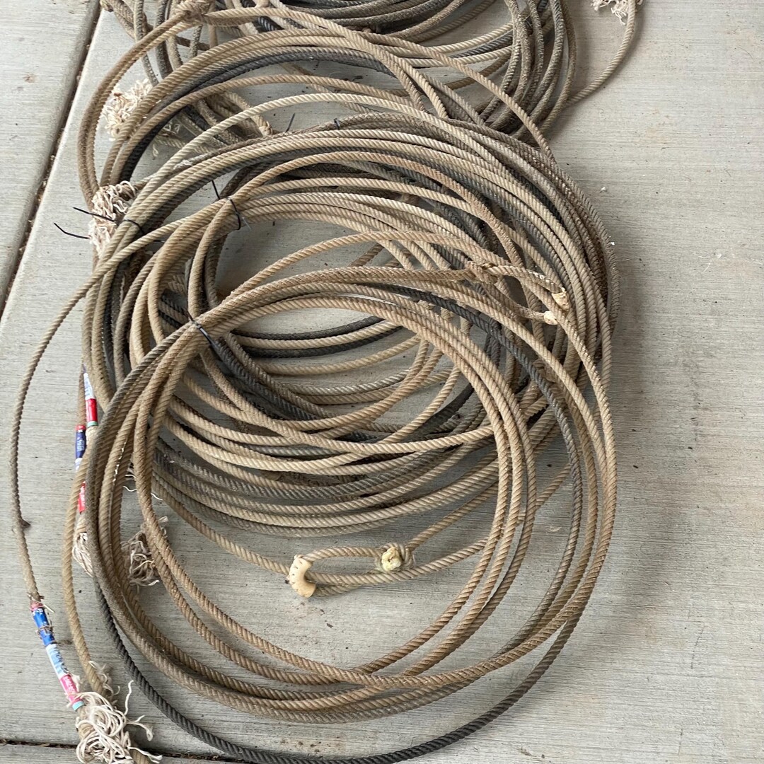 Real Used Cowboy Lariat-used Lasso Rope-western Decor-farmhouse Decor ...
