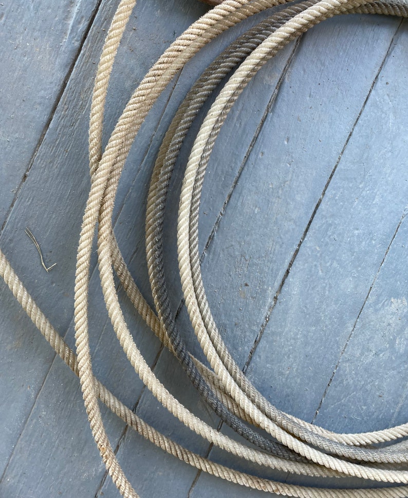 Real Used Cowboy Lariat-used Lasso Rope-western Decor-farmhouse Decor-rope Material for Crafts ...