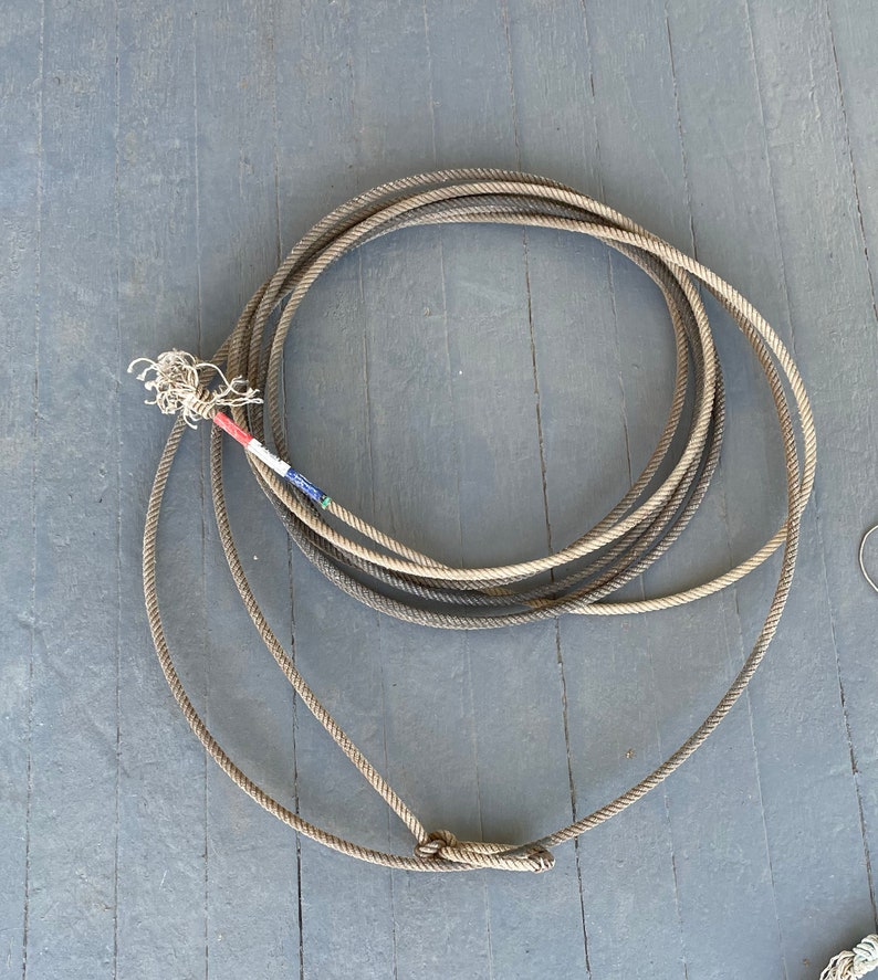 Real Used Cowboy Lariat-used Lasso Rope-western Decor-farmhouse Decor-rope Material for Crafts ...