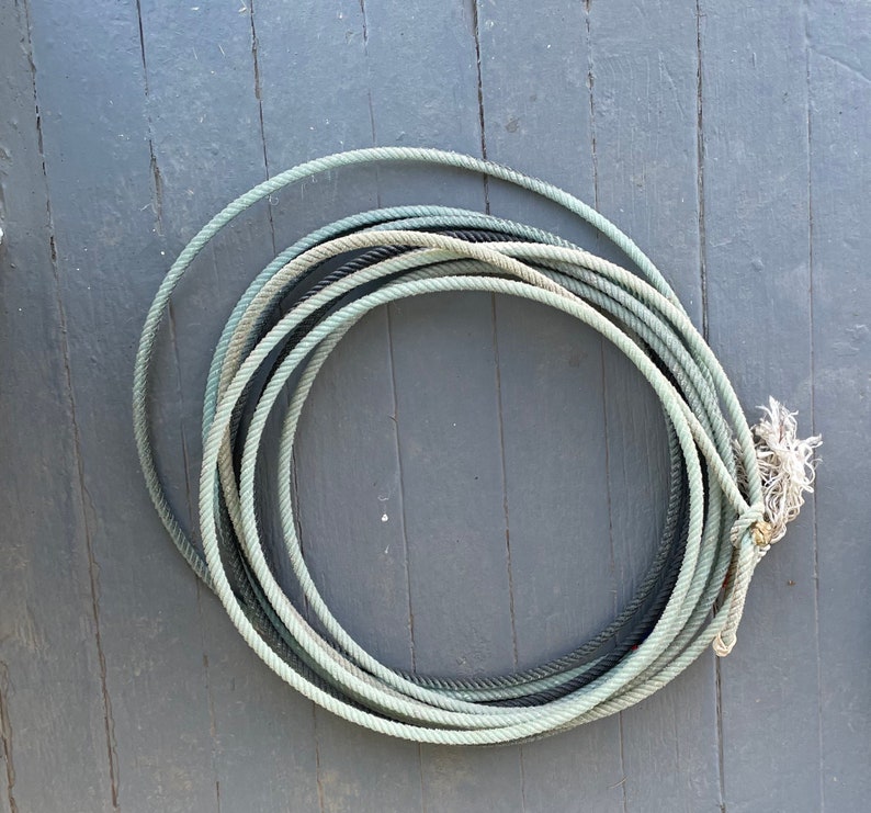 Real Used Cowboy Lariat-used Lasso Rope-western Decor-farmhouse Decor-rope Material for Crafts ...