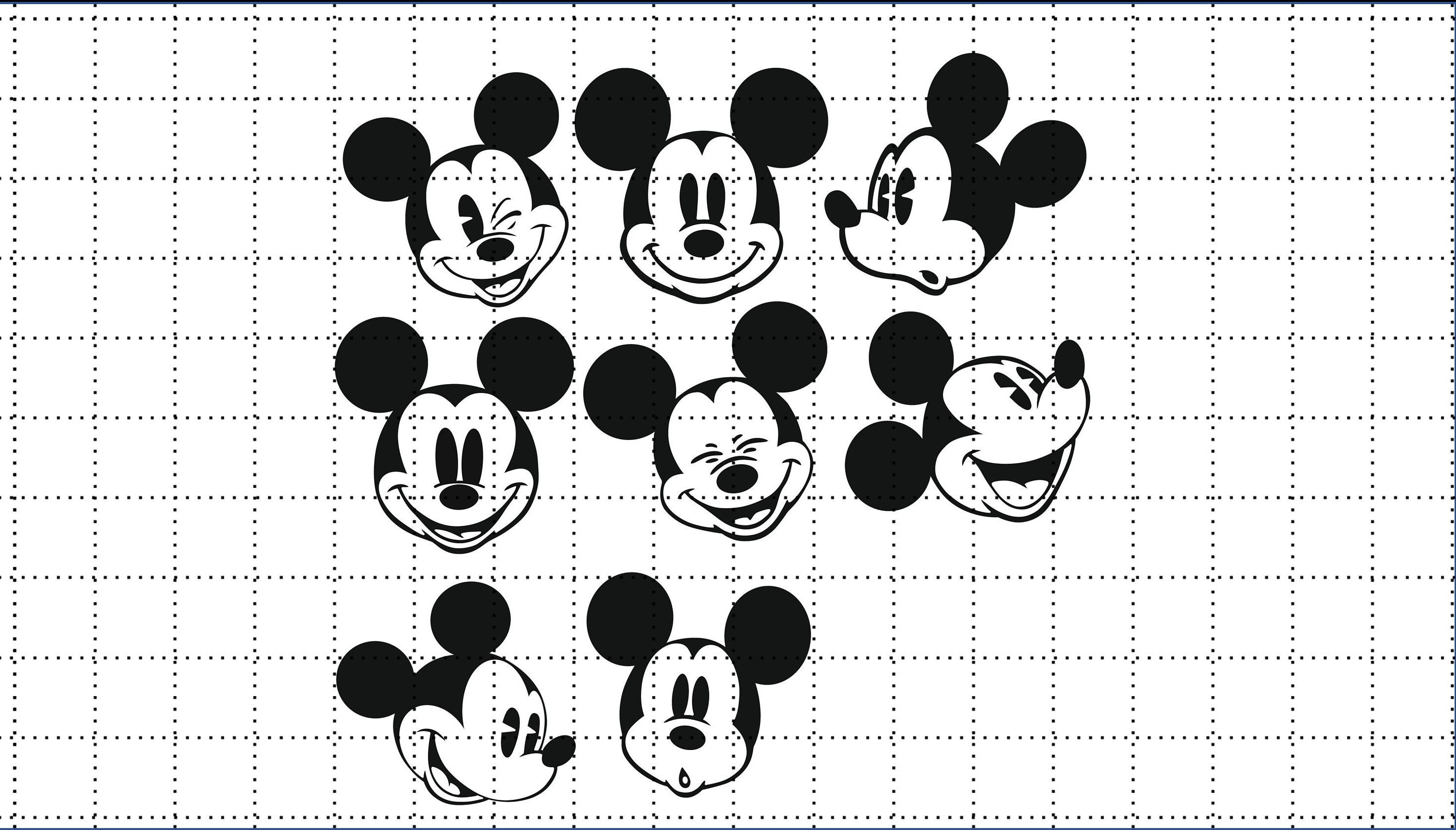 Mickey Head Face Emotions SVG & PNG - Etsy