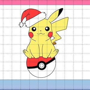 Christmas Pokemon Bundle Pocket Monster PNG Pikachu Meowth Evee ...