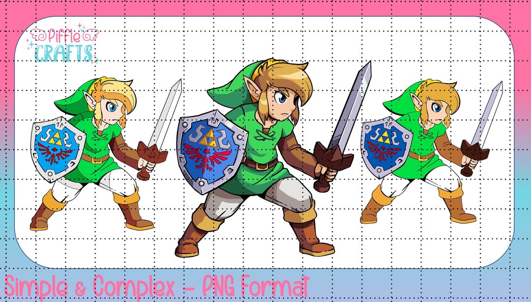 Link PNG Legend of Zelda Color/black & White High Quality Simple ...