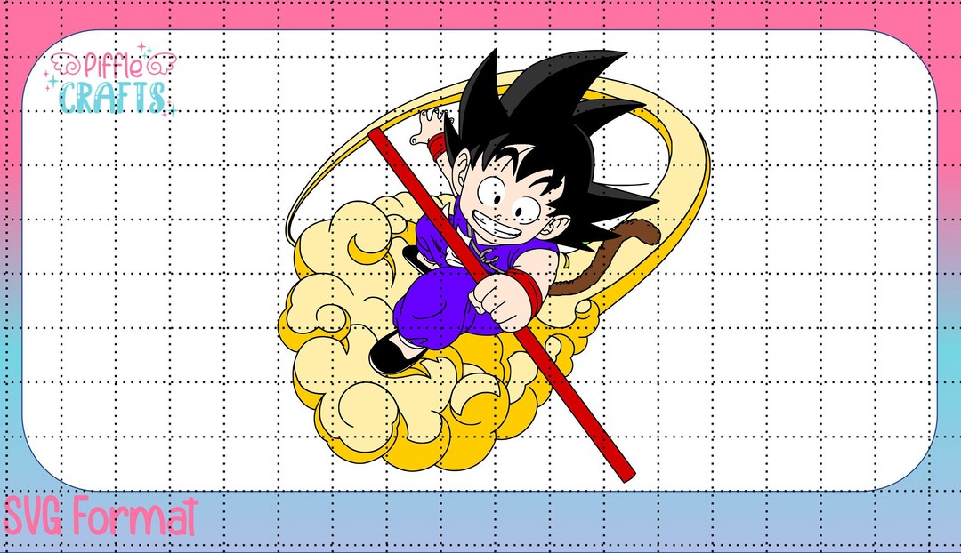Goku Flying Nimbus Dragonball PNG/SVG Saiyan - Etsy