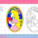 Princess Peach Stained Glass Window Bundle PNG & SVG Color/black-white ...