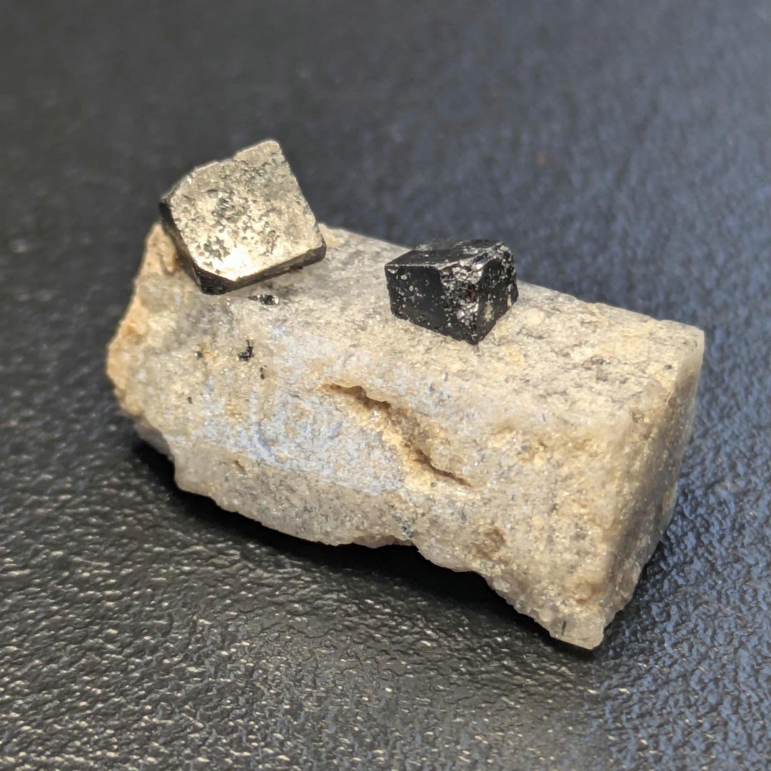 Bixbyite on Topaz, Thomas Mountain Range, Juab County, Utah, Thumbnail ...