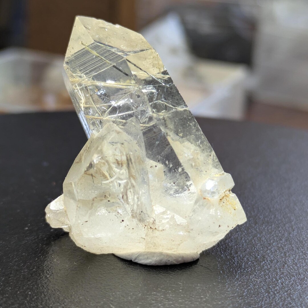 Quartz With Stibnite and Cervantite, Bottomley Prospect, San Jacinto ...