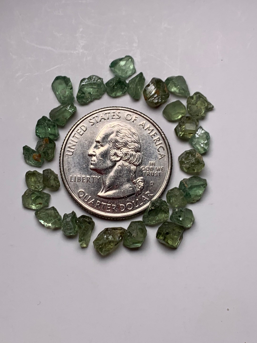 Demantoid Garnet Namibia Faceting Rough 20.96cts 29 Pcs - Etsy