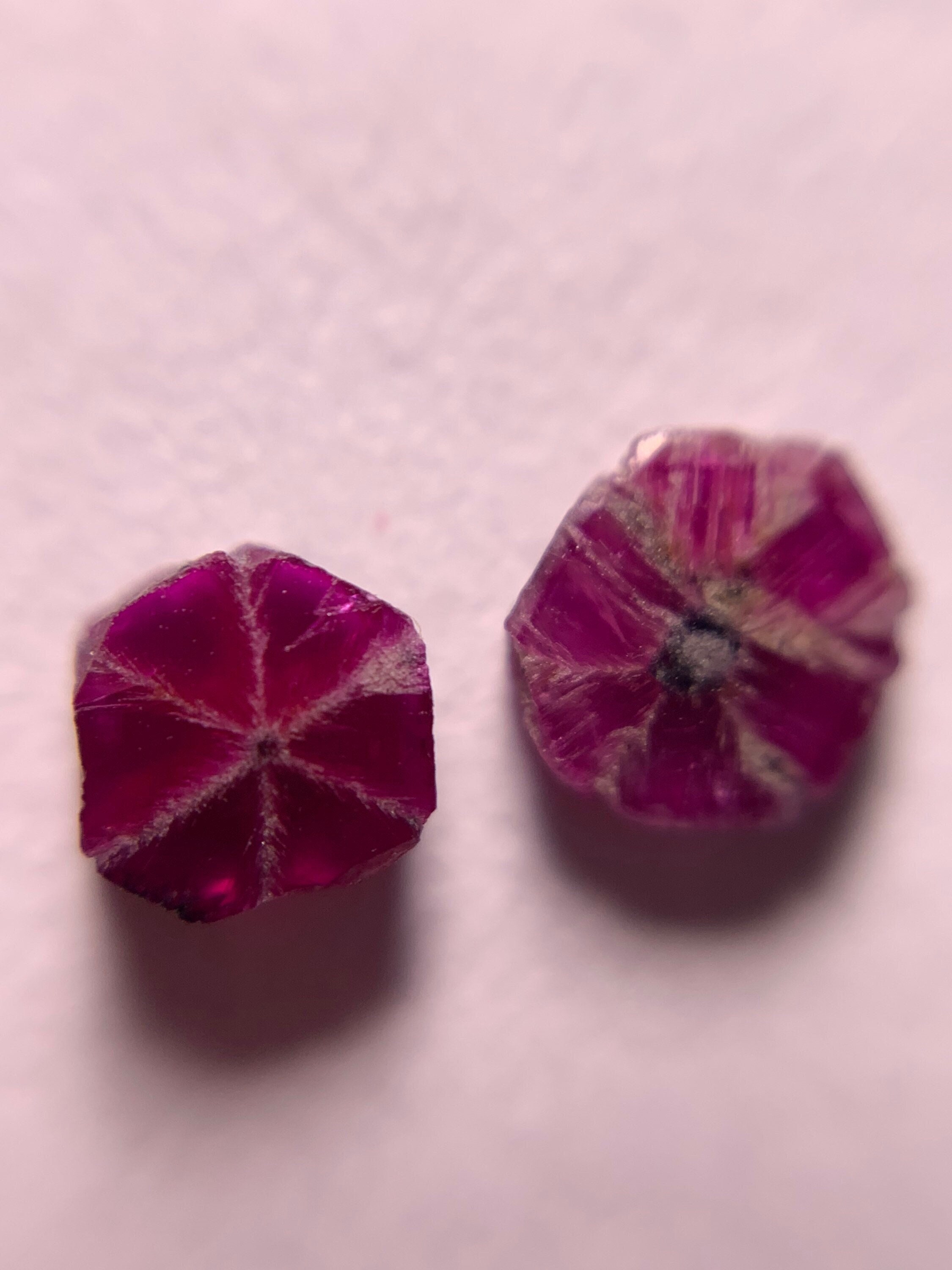 Ruby Trapiche Mogok Myanmar .51ct Total 2pc - Etsy