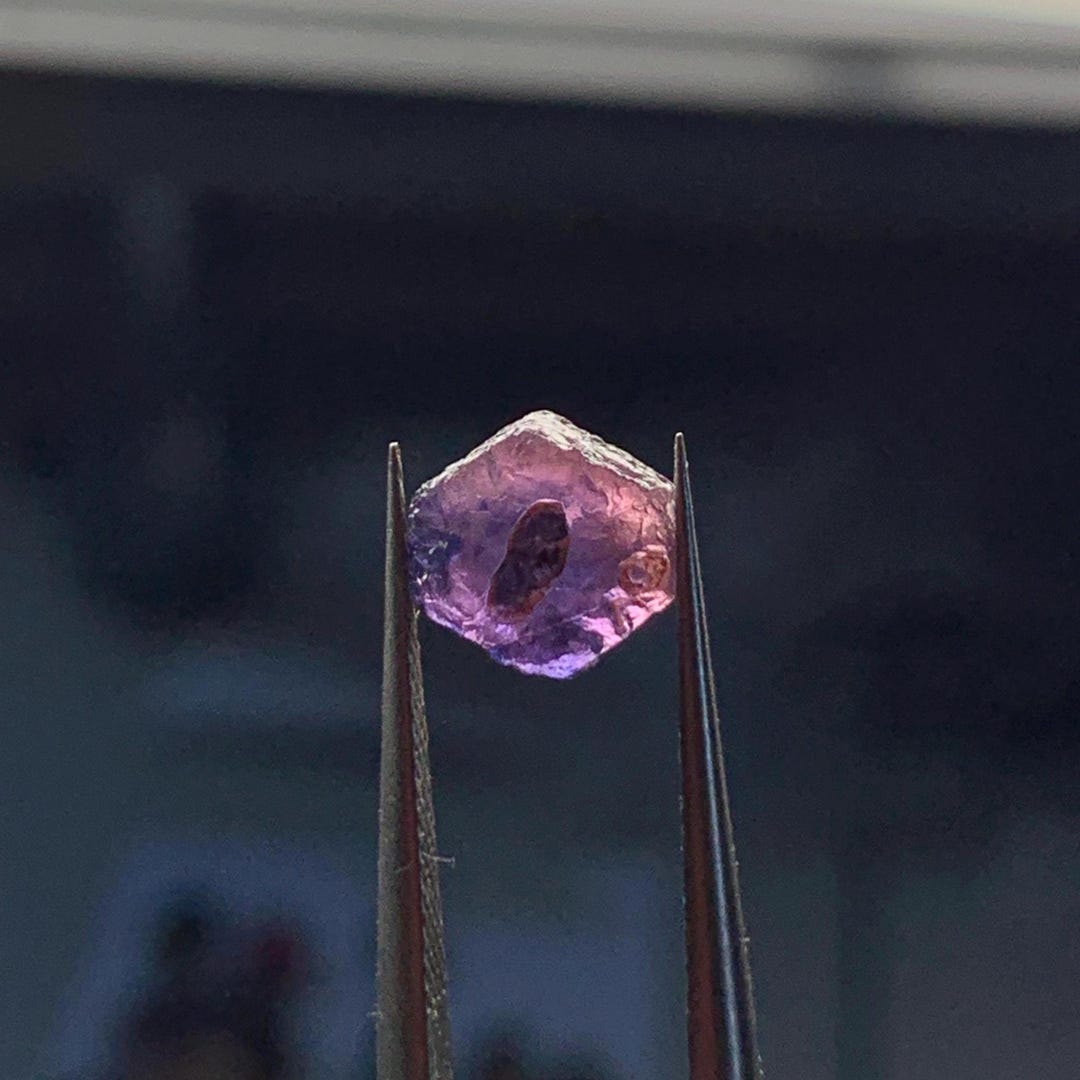 Bi Color Winza Sapphire Crystal, Tanzania, 2.5 Carats - Etsy