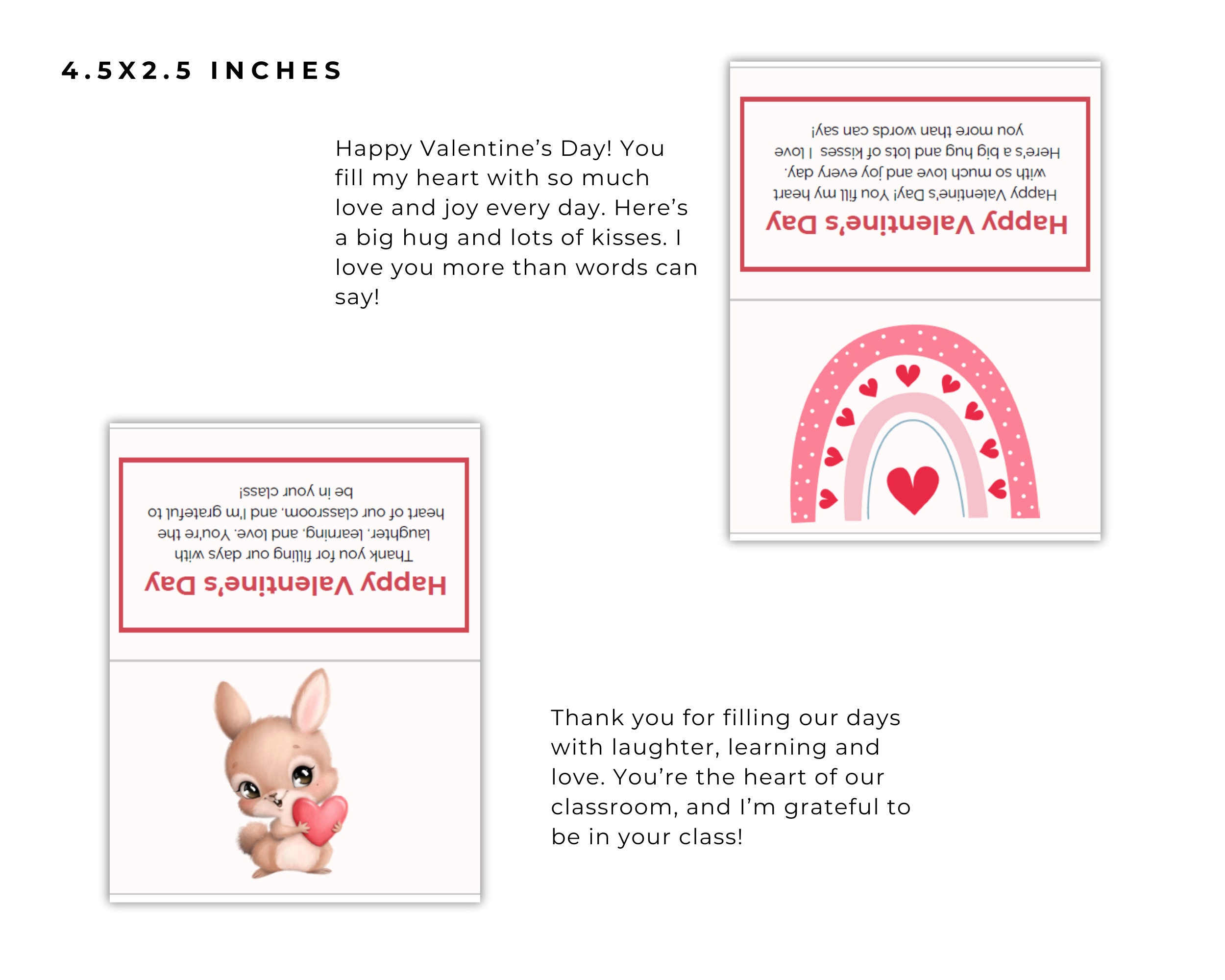 Valentine Treat Bag Topper for Do It Yourself Valentine's Day Card and ...