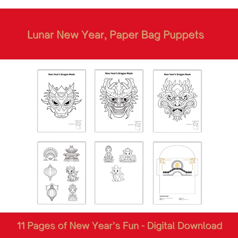 Lunar New Year Worksheets, Chinese New Year Activities for Children ...