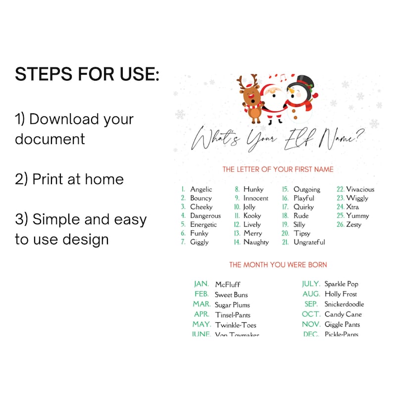 Printable Christmas Party Games for All Ages, Would You Rather, Elf ...