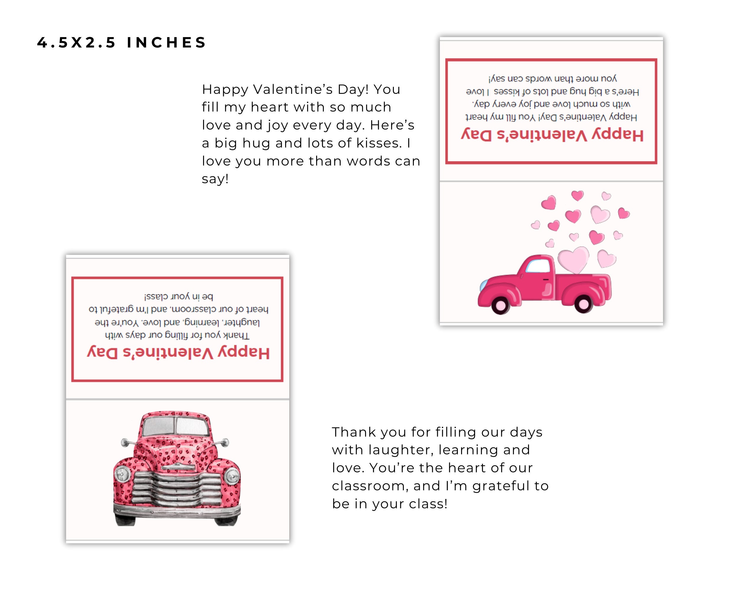 Valentine Treat Bag Topper for Do It Yourself Valentine's Day Card and ...