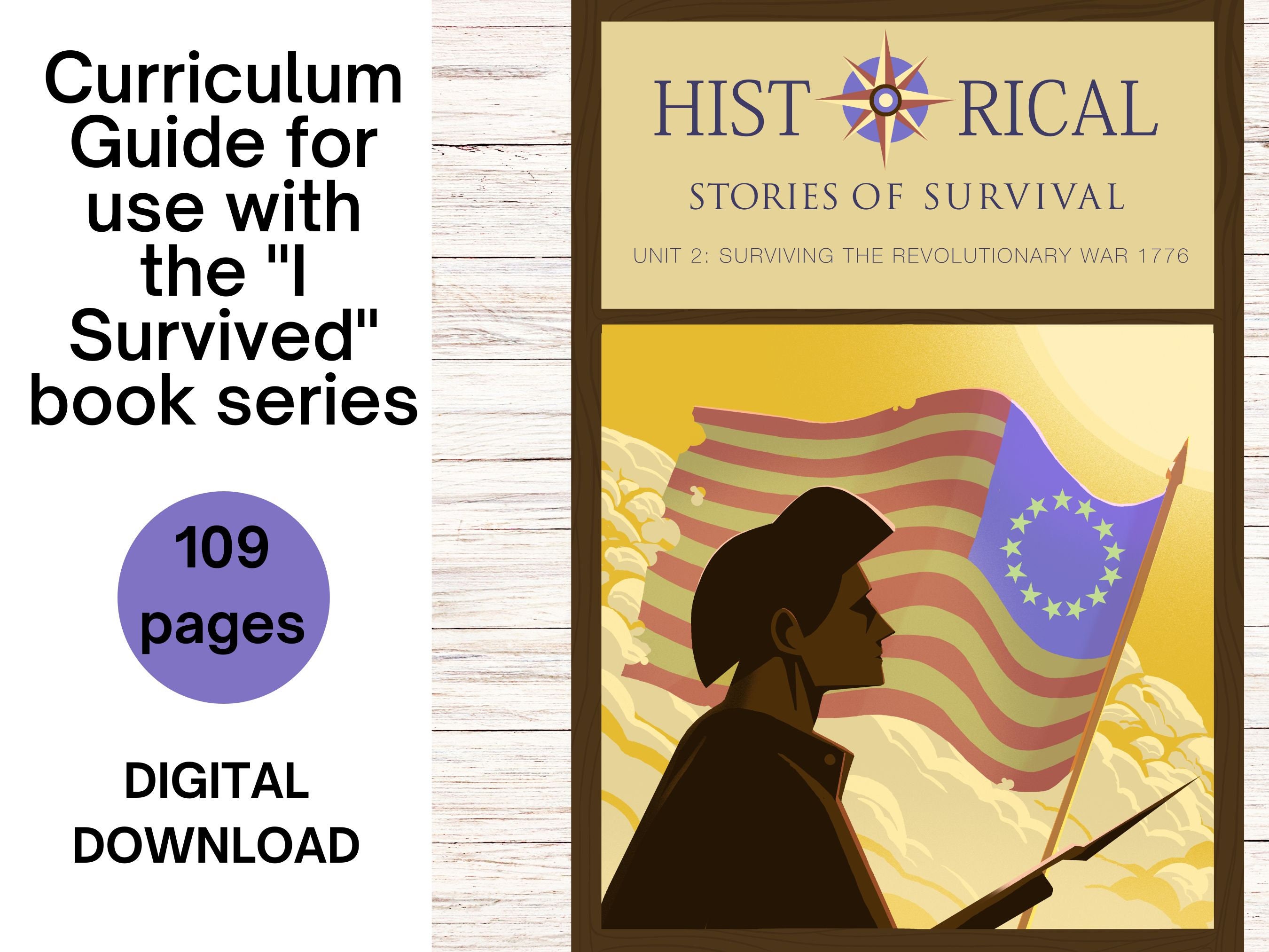 Homeschool US History Unit Study Revolutionary War I Survived - Etsy