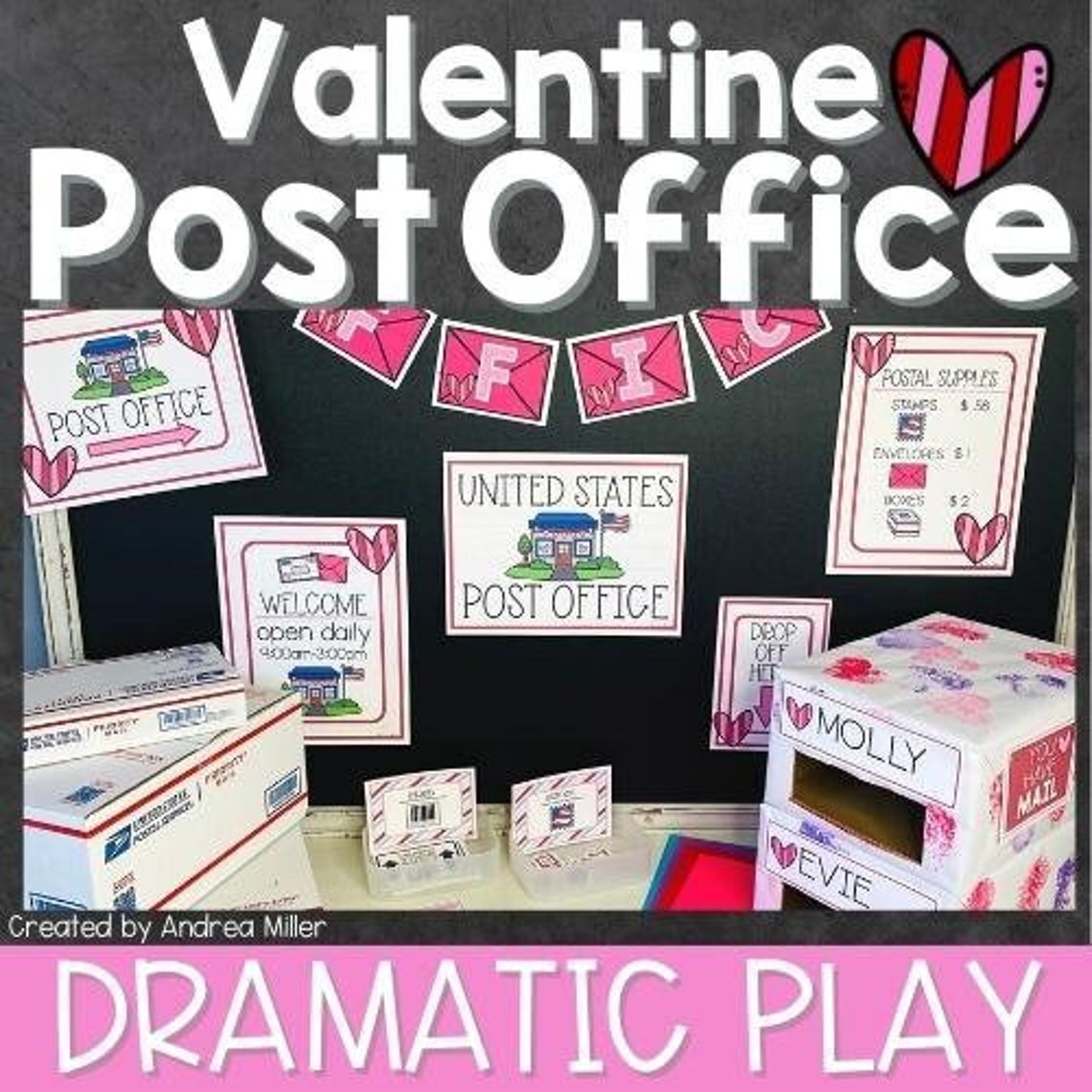 Valentine Post Office Dramatic Play - Etsy