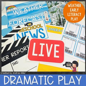Dramatic Play Weather Station, Pretend Play, Classroom Dramatic Play ...