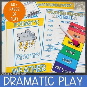 Dramatic Play Weather Station, Pretend Play, Classroom Dramatic Play ...