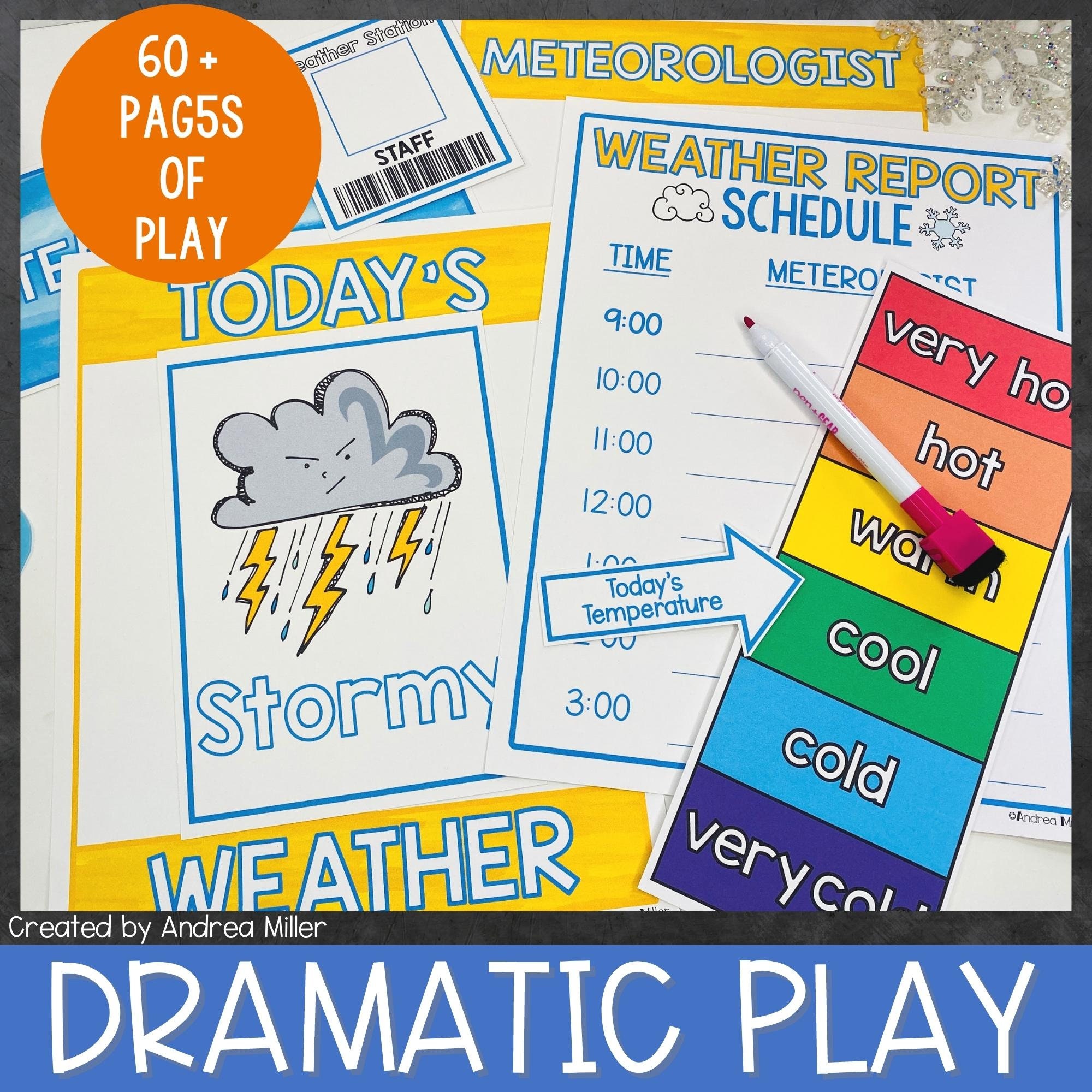 Dramatic Play Weather Station, Pretend Play, Classroom Dramatic Play ...