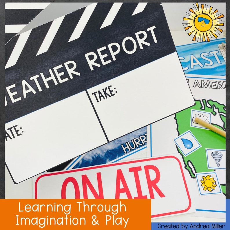 Dramatic Play Weather Station, Pretend Play, Classroom Dramatic Play ...
