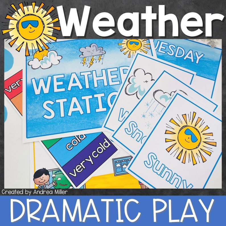 Dramatic Play Weather Station, Pretend Play, Classroom Dramatic Play ...
