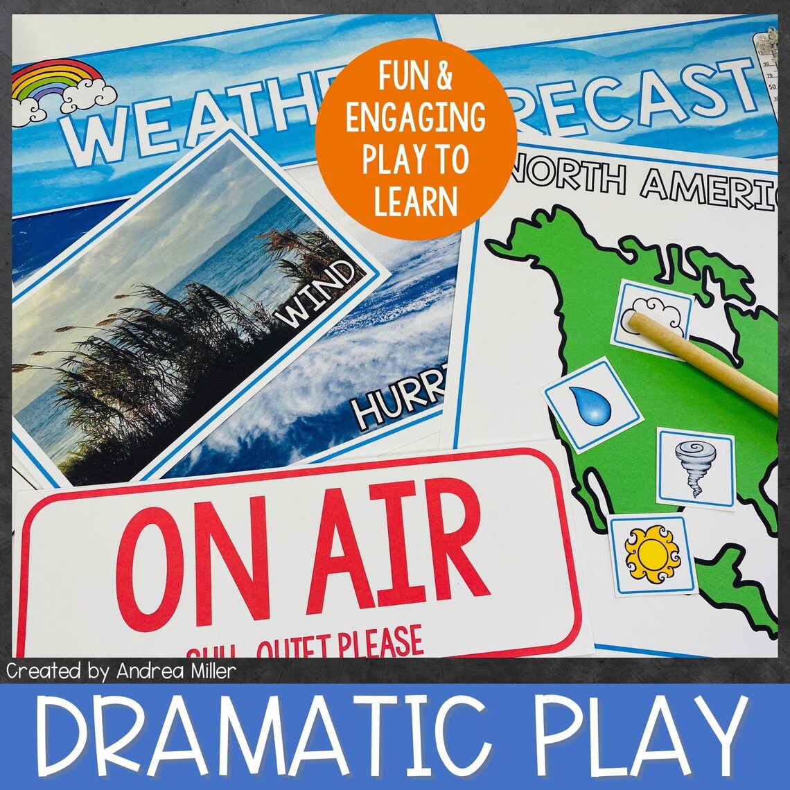 Dramatic Play Weather Station, Pretend Play, Classroom Dramatic Play ...