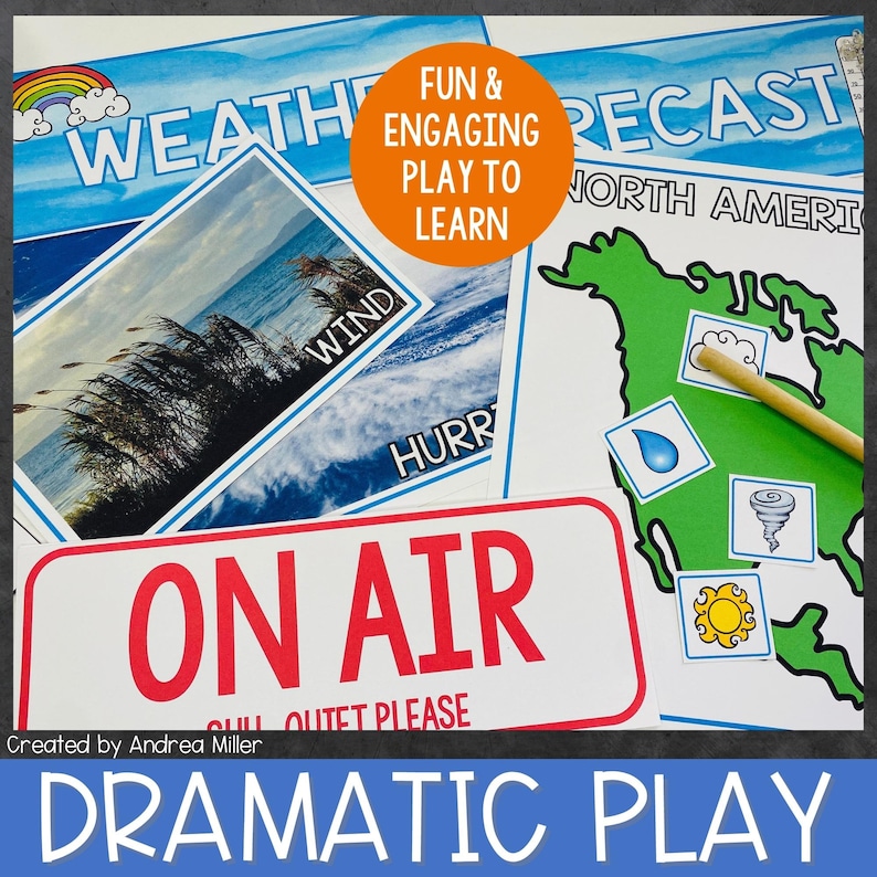 Dramatic Play Weather Station, Pretend Play, Classroom Dramatic Play ...