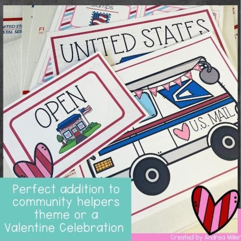 Valentine Post Office Dramatic Play - Etsy