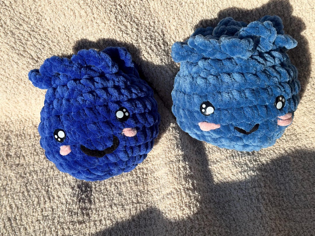 Handmade Crocheted Blueberry Amigurumi - Etsy