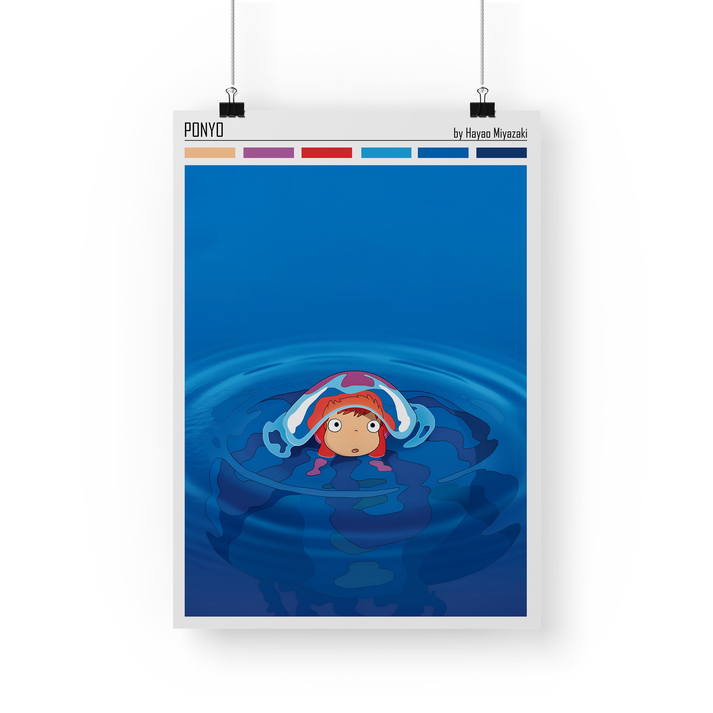 Ponyo Poster, Ponyo Print, Studio Ghibli Print, Studio Ghibli Poster ...