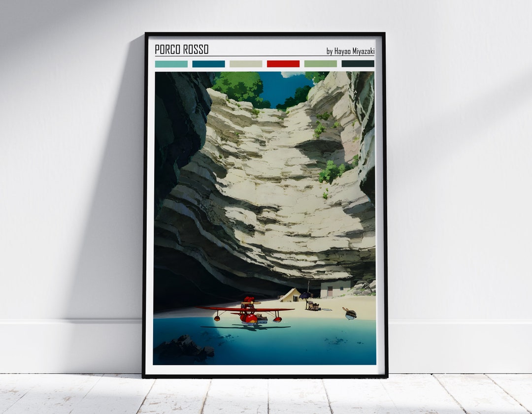 Porco Rosso Poster, Studio Ghibli Druck, Studio Ghibli Poster, Porco ...