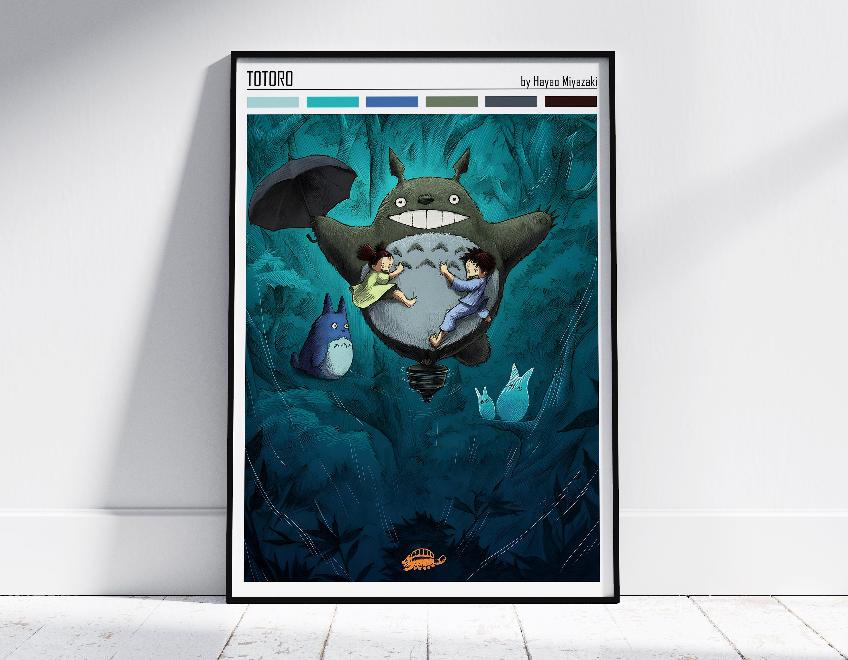 Totoro Poster, My Neighbour Totoro Poster, Studio Ghibli Print, Studio ...