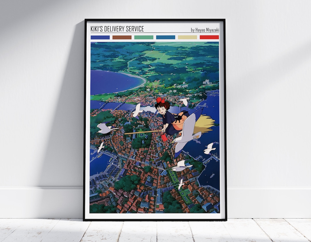 Kiki's Delivery Services Anime Poster, Studio Ghibli Print, Studio ...
