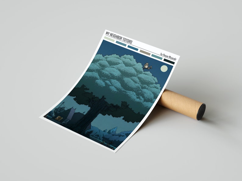 My Neighbour Totoro Poster, Studio Ghibli Wall Art (200gsm Paper) - Etsy