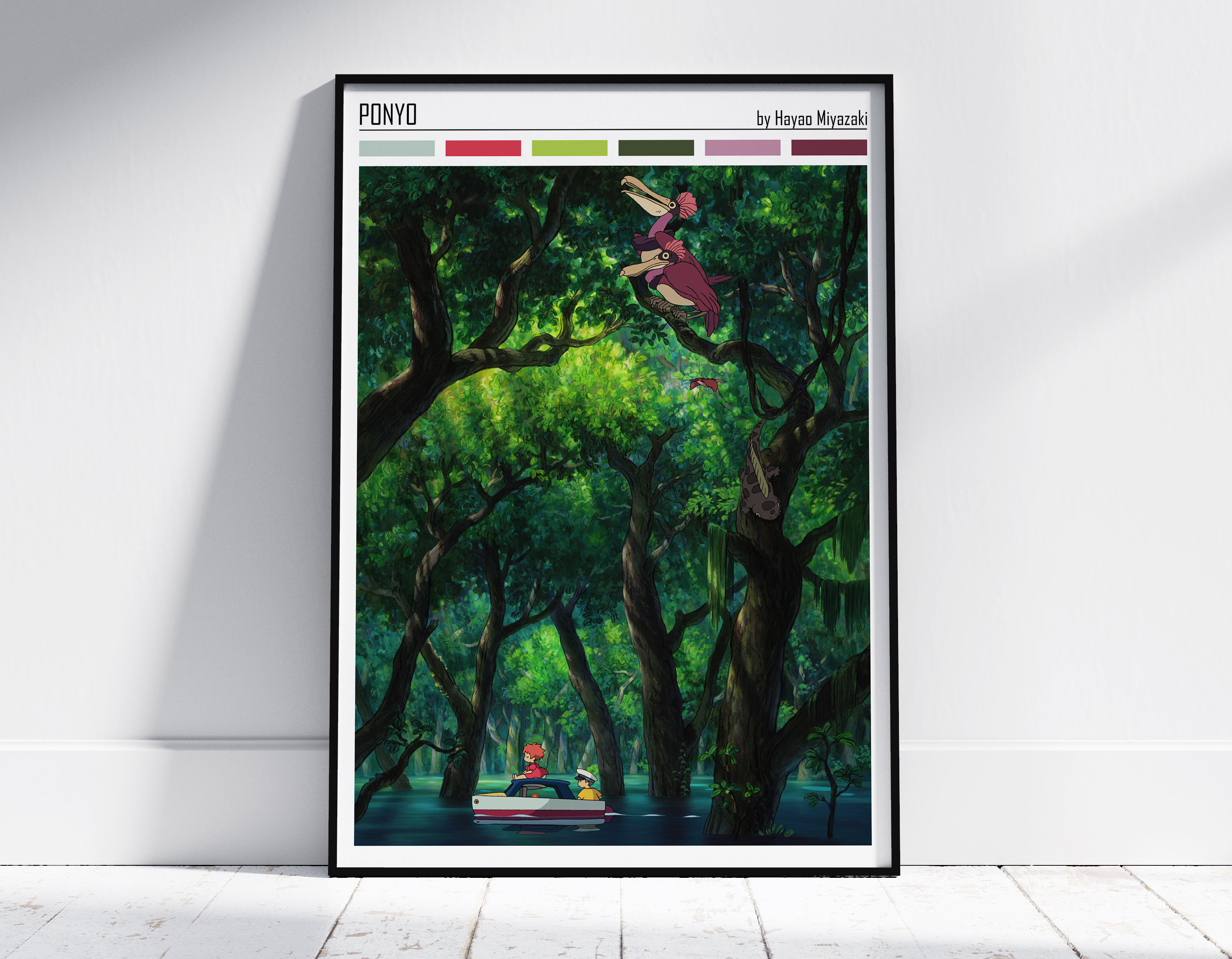 Ponyo Poster, Studio Ghibli Wall Art, Hayao Miyazaki Movie Print - Etsy