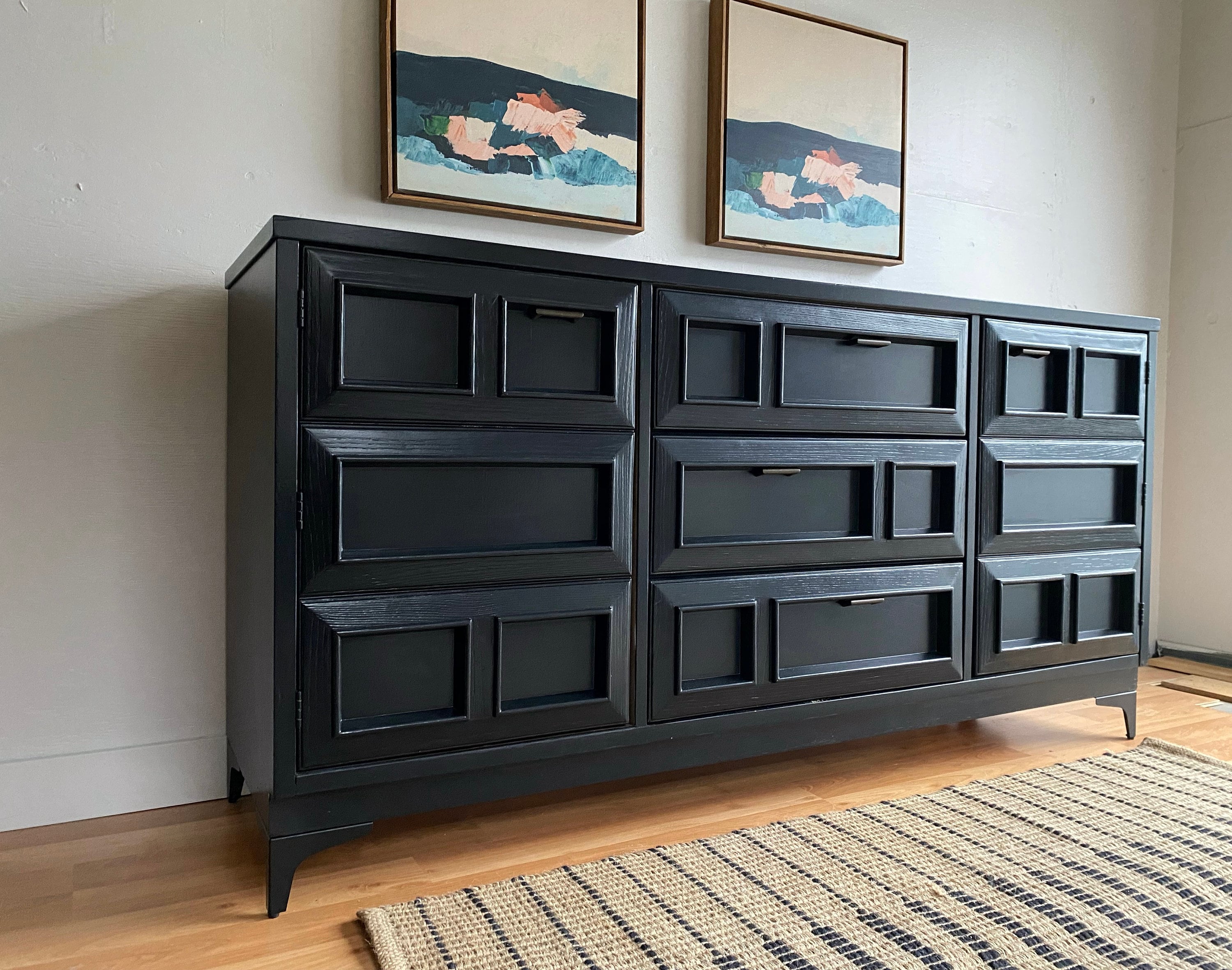 Sold Black Credenza/ Entertainment Center - Etsy