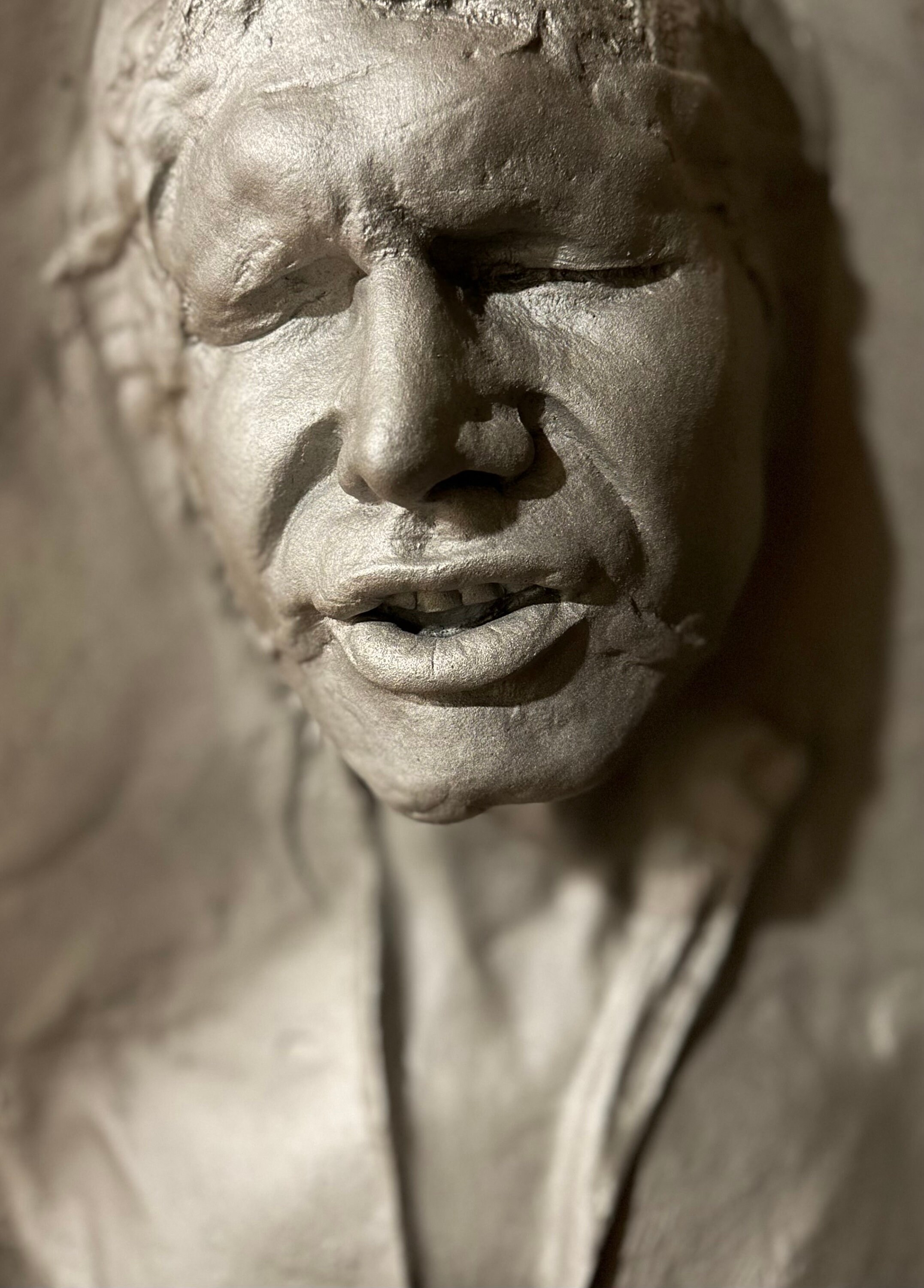 Han Solo in Carbonite Harrison Ford Life Mask Prop Star Wars Empire ...