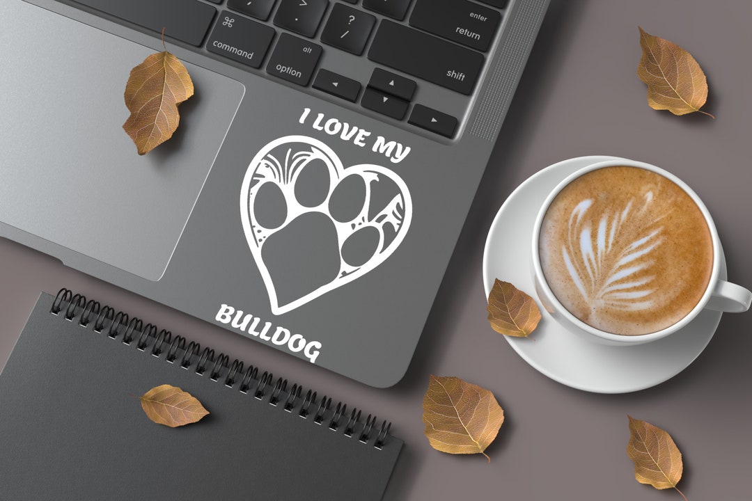Custom Bulldog Decals Custom Dog Decal Durable Removable Vinyl Sticker ...