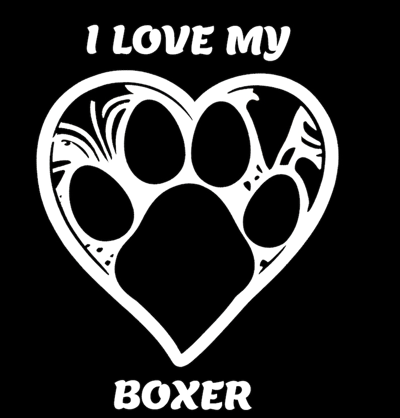 Custom Boxer Dog Decals Custom Dog Decal Durable Removable - Etsy