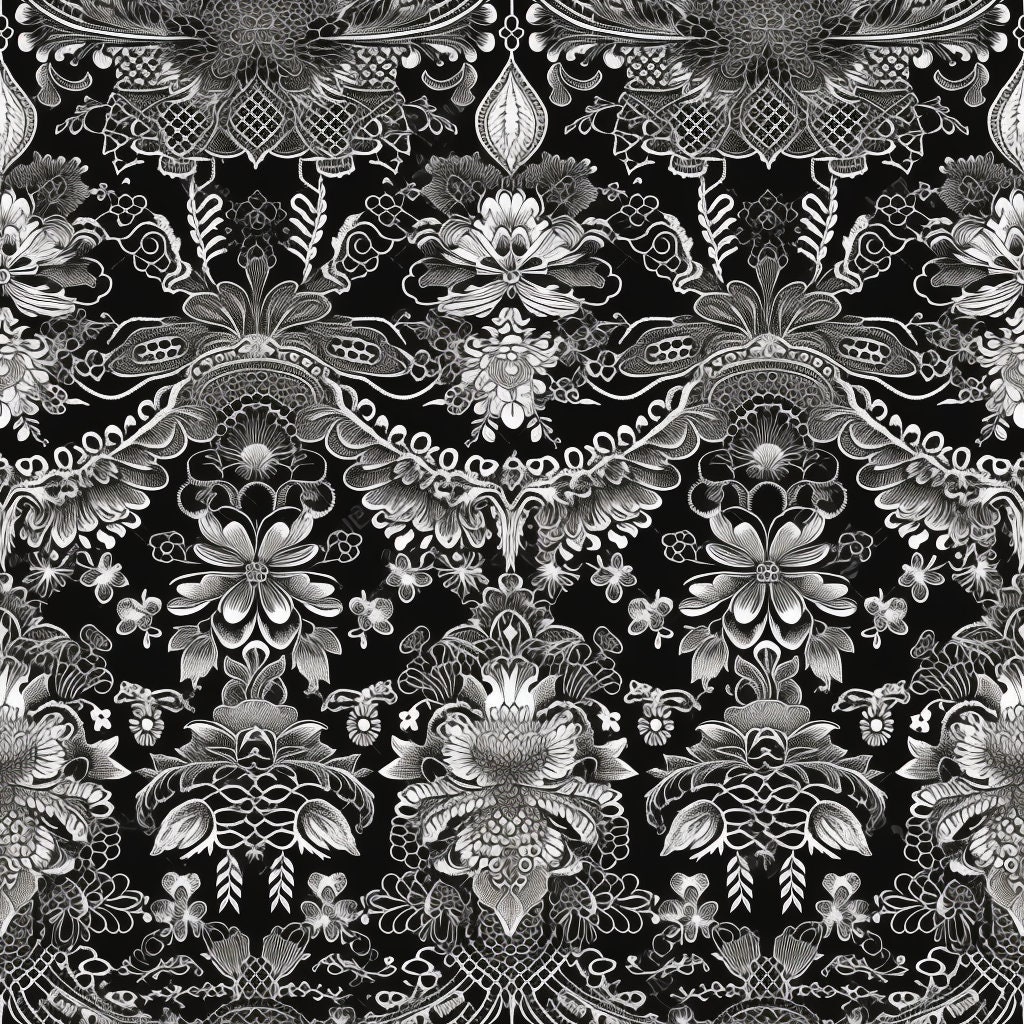 Detailed Lace Digital Paper Pack Digital Planner Background Notebook ...