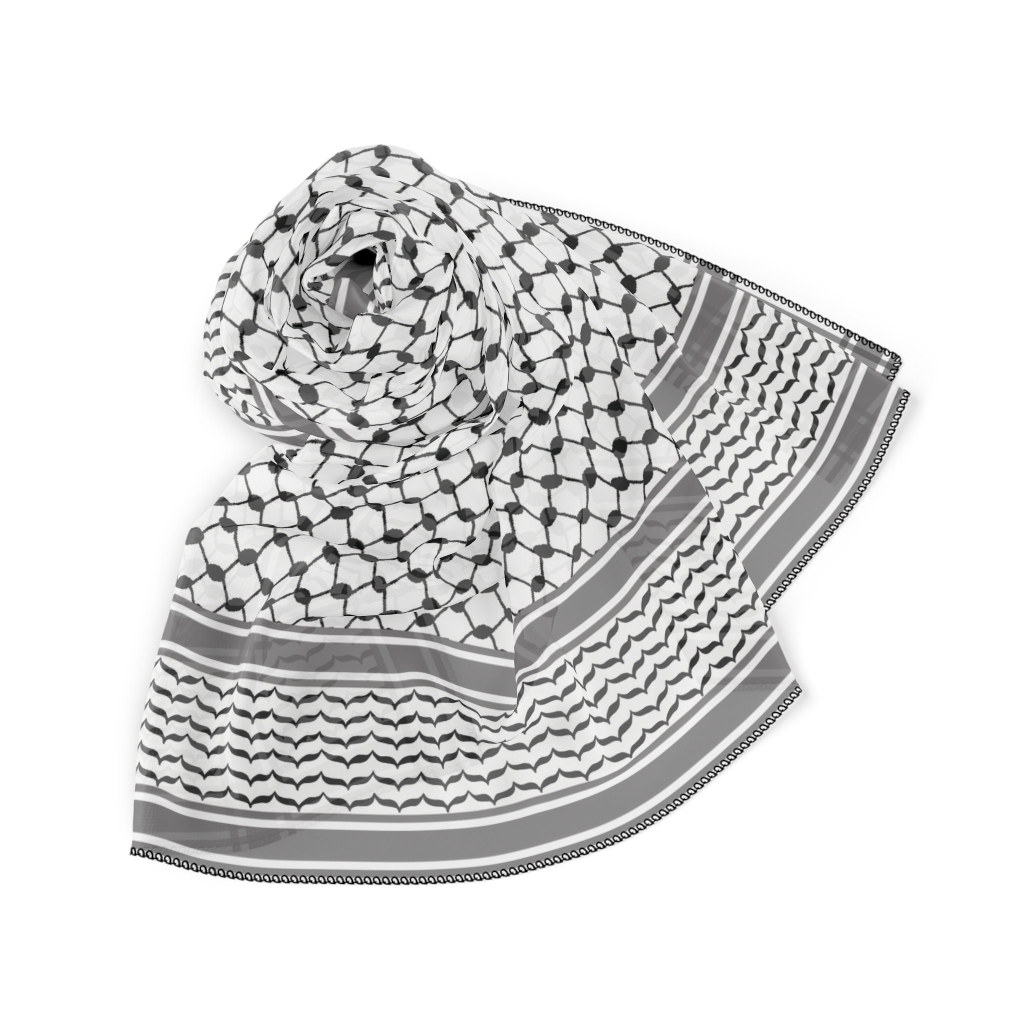 Palestine Keffiyeh - Poly Scarf - Etsy