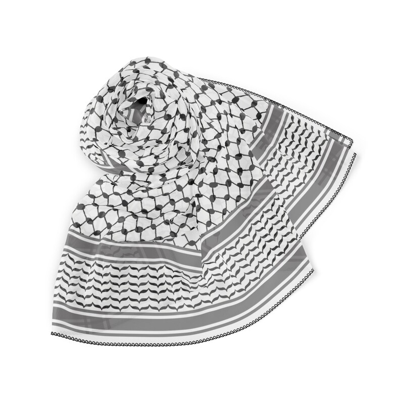 Palestine Keffiyeh Poly Scarf - Etsy
