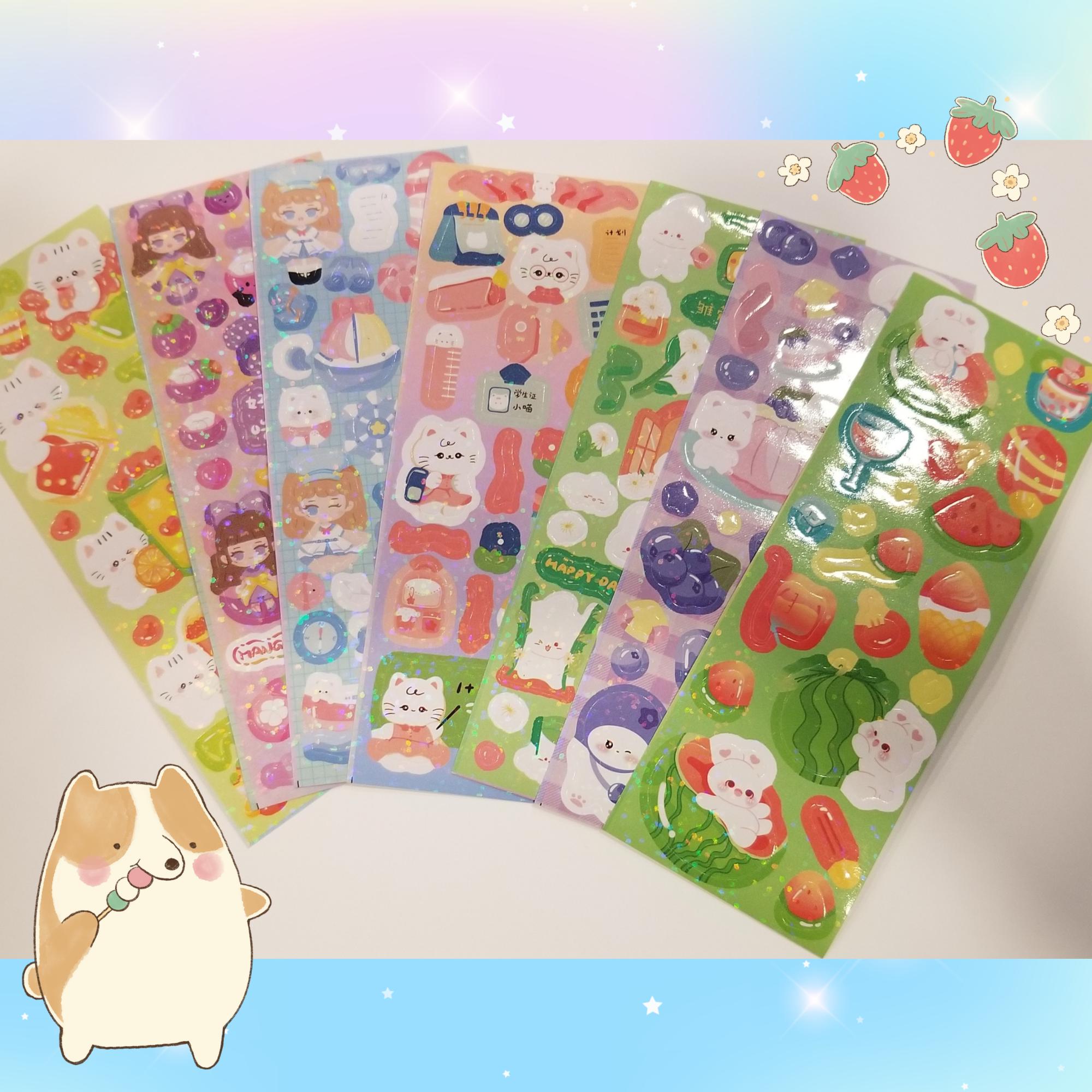 Kawaii Super Cute Sticker Bundle, Kawaii Stickers, Korean Stickers ...
