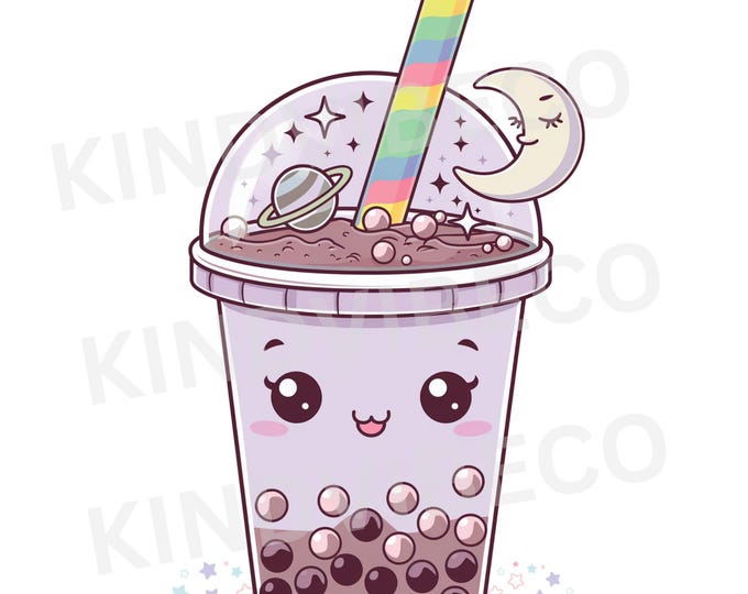 Kawaii Space Boba PNG, Kawaii PNG, Kawaii Png, Cute Png, T-shirt Png ...