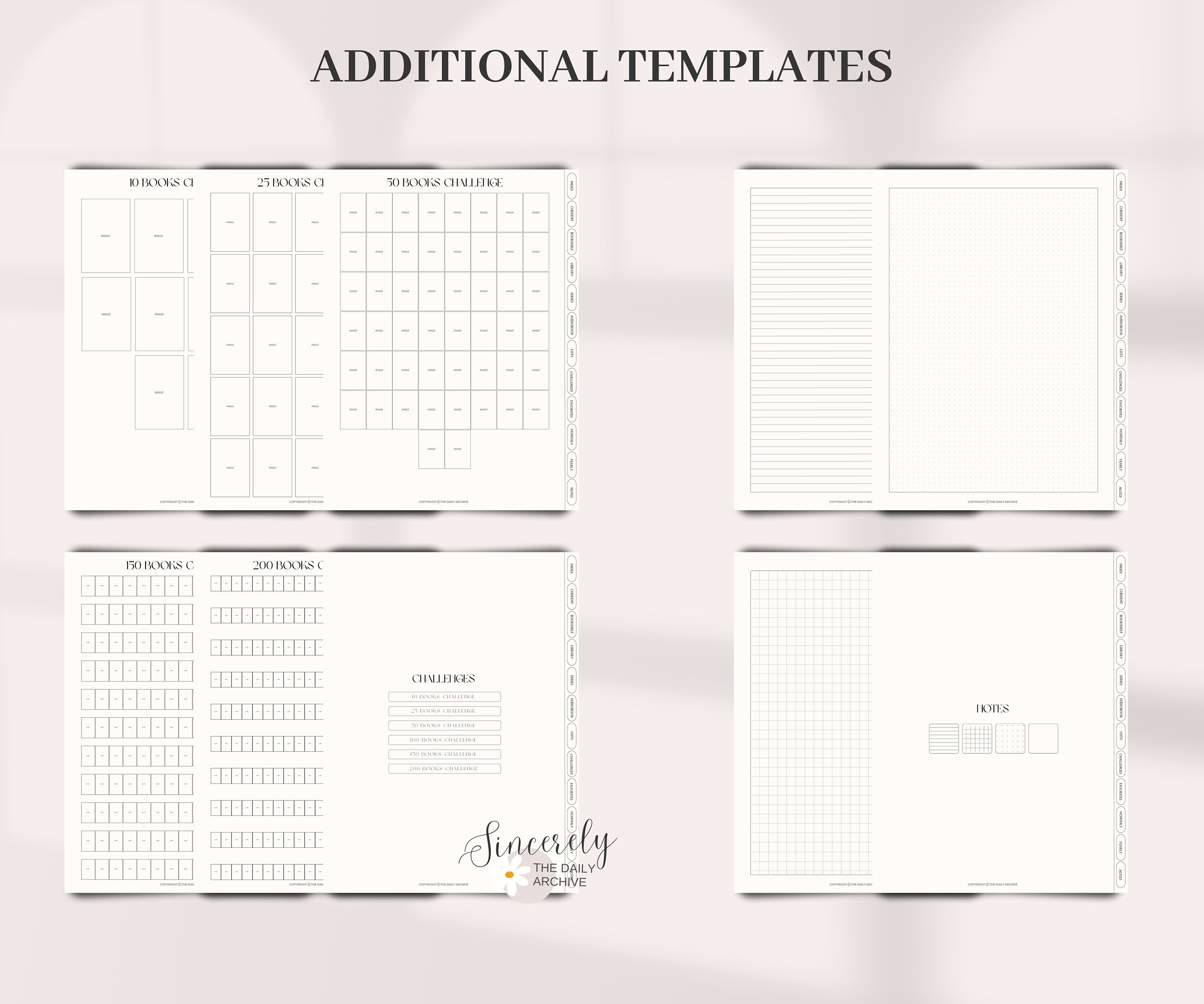 Digital Reading Journal, Digital Reading Planner, Reading Tracker ...