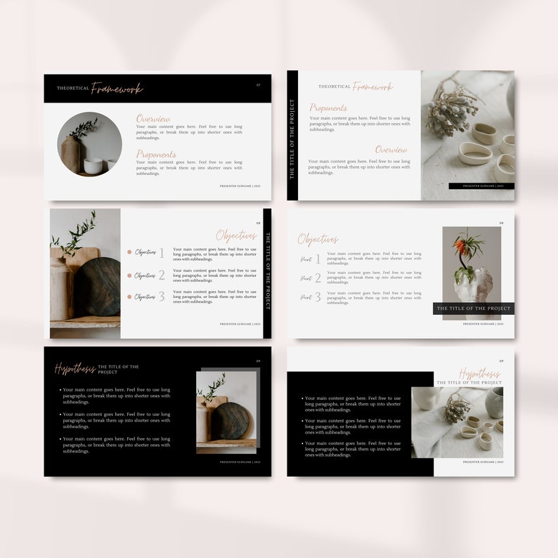 Canva Presentation Template Editable Canva Template Thesis Defense ...